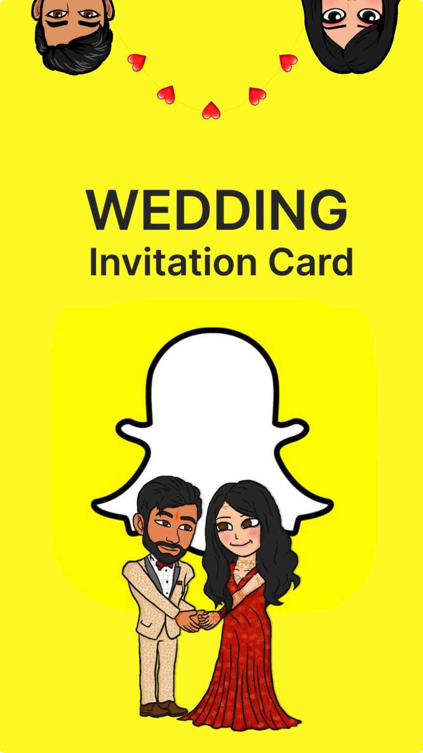 Create Snapchat Wedding Invitation Templates - Smart E-Invites
